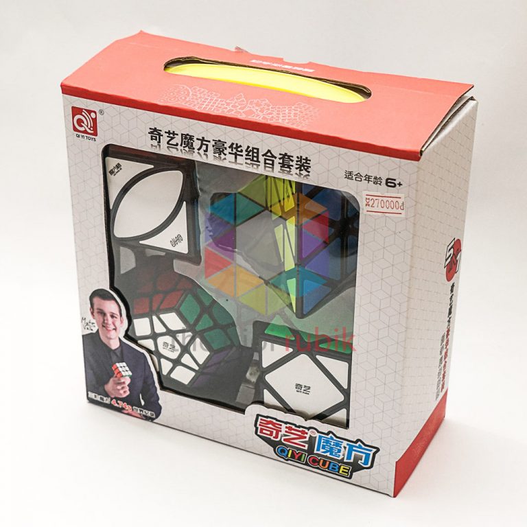 QiYi Irregular Cube Set (Combo 4 rubik biến thể QiYi) (Black, *Ivy ...